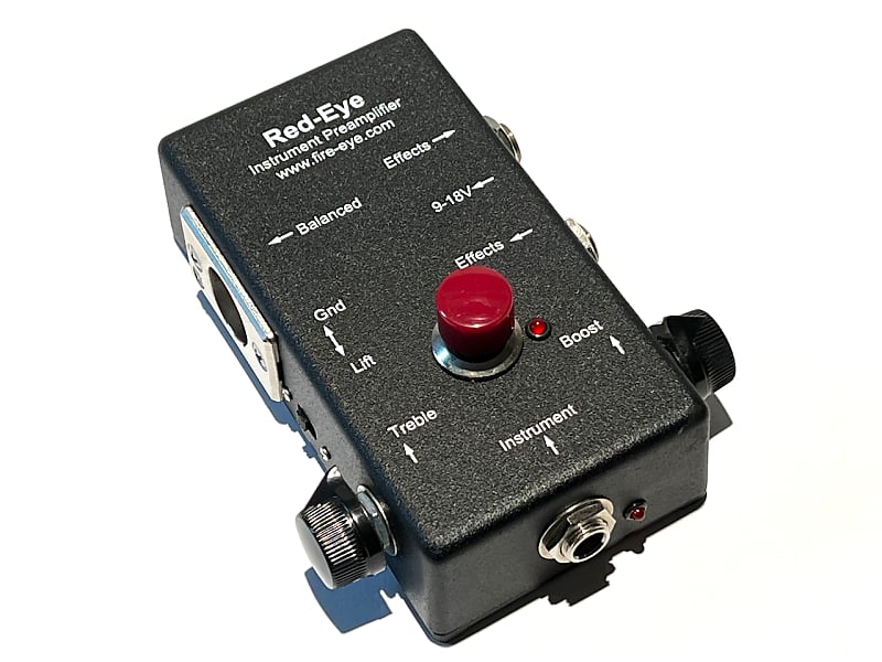 Fire-Eye Red-Eye Acoustic Preamp with Boost and DI Out | Reverb