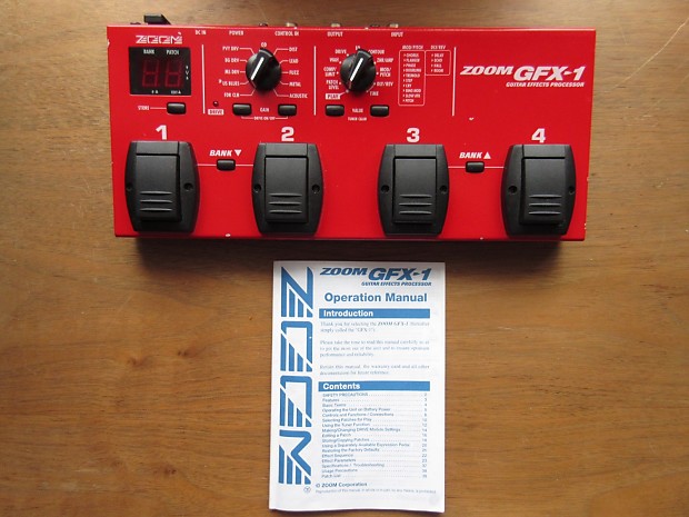 Zoom GFX-1 multi-effect processor | Reverb