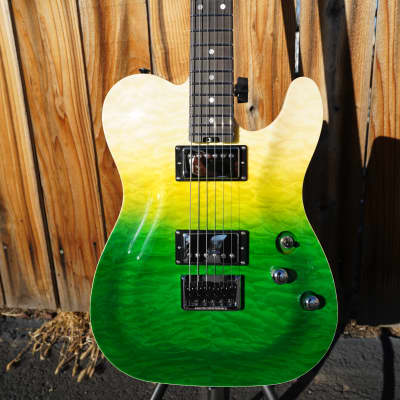 Schecter Diamond Series PROTOTYPE PT Classic - Caribbean Fade | Reverb
