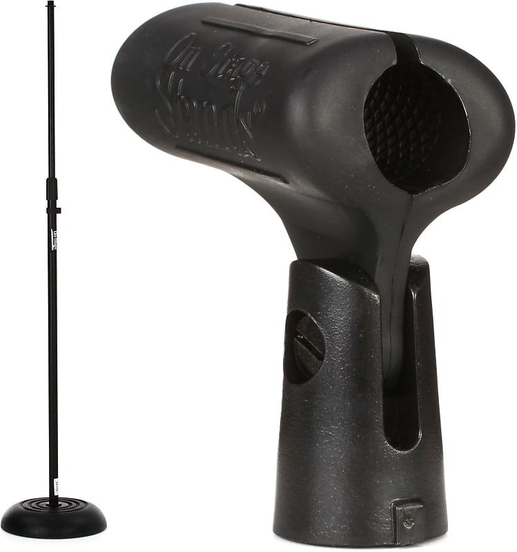 On-Stage Stands MS7201B Round Base Microphone Stand Bundle | Reverb