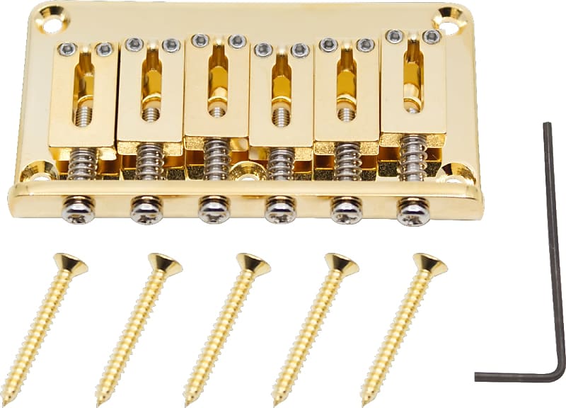 GOTOH HARDTAIL BRIDGE -STRAT GOLD w/FREE SHIPPING | Reverb