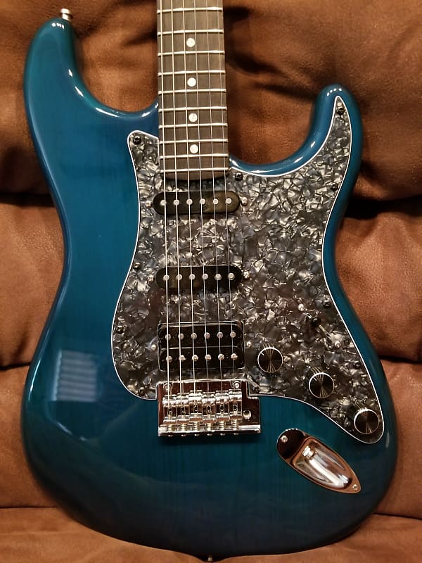 Fender Strat style HSS Guitar Solid Body W/ Upgrade to a Mojo | Reverb