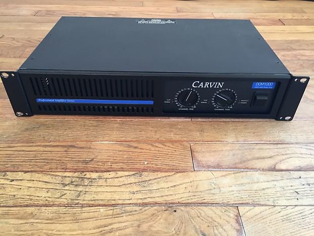Carvin DCM1000 2 channel power amp amplifier near MINT! | Reverb