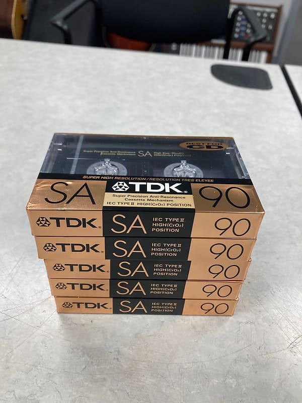 (5) NEW OLD STOCK (UNOPENED) TDK SA90 GOLD PACK | Reverb