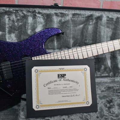 ESP Custom Shop M-II DX/M Purple Metallic 2022 w/OHSC | Reverb