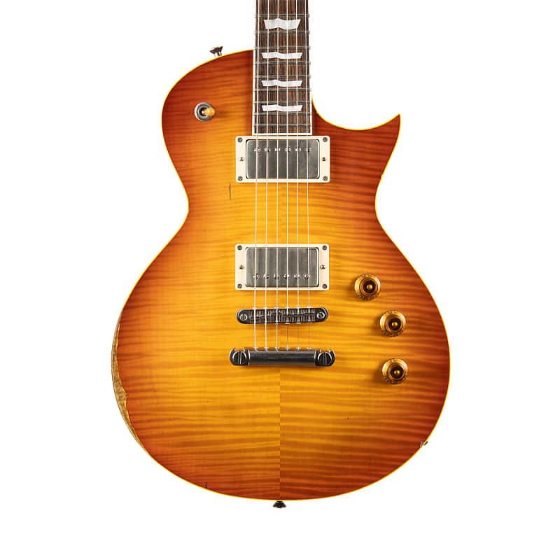 Used ESP Eclipse Aged Honey Burst Distressed 2008 | Reverb