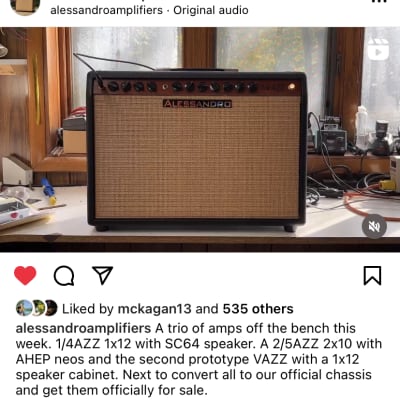 Alessandro 1/4 AZZ 2022 - Chestnut Custom Wood Panel | Reverb