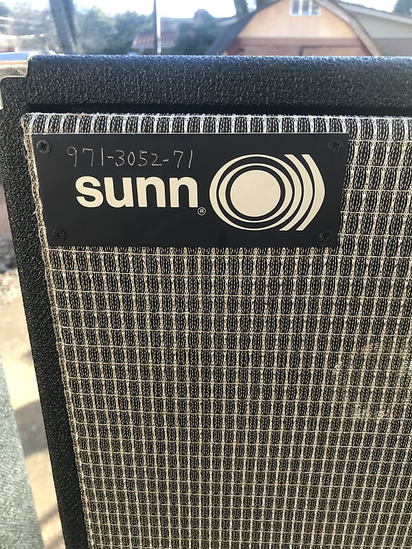 2 Sunn Pa 4x12 cabs 1970-1977 - Black w/ covers | Reverb