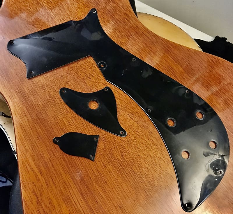 Kay Coronado pickguard trc c 1960's Black original vintage | Reverb