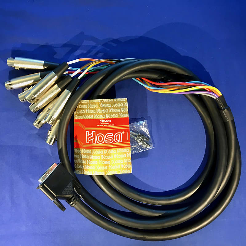 Hosa DTF-803 8 Channel DB25 to XLR3F Cable Snake - 3m | Reverb UK