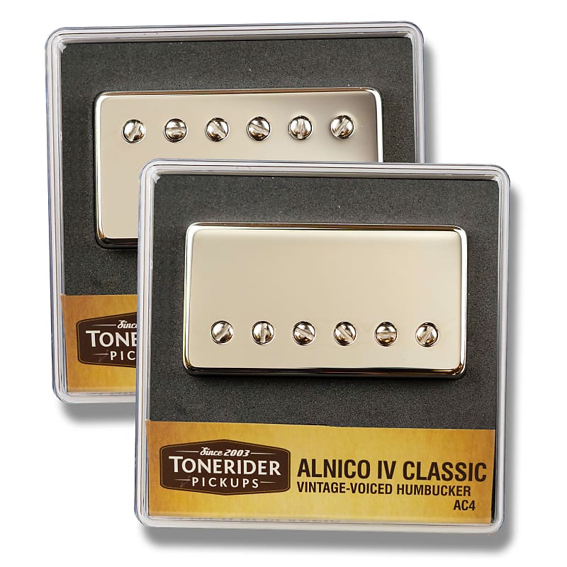Tonerider Alnico IV Classics Humbucker Pickup Set Nickel | Reverb