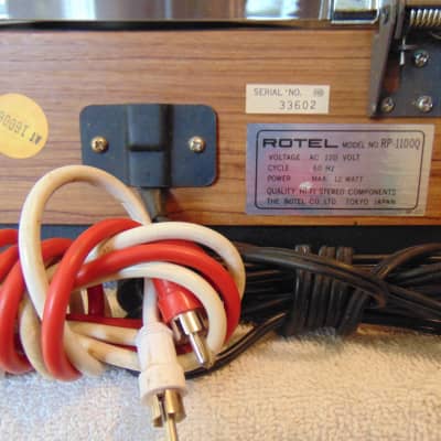Vintage Beautiful Rotel RP-1100Q Auto Return Belt Drive | Reverb