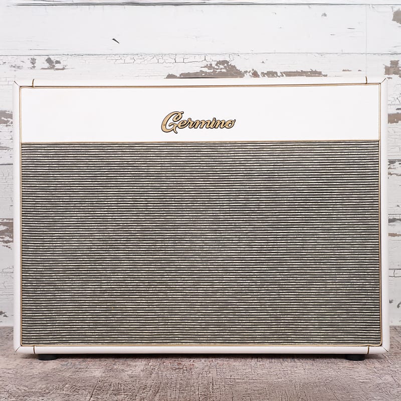 Germino Loaded 2x12" Combo Shell - White Tolex | Reverb