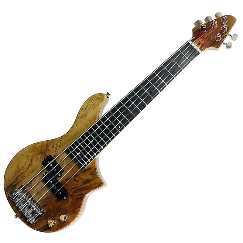 Tiny Bass 5 String Electric Precision Bass Style Spalted | Reverb