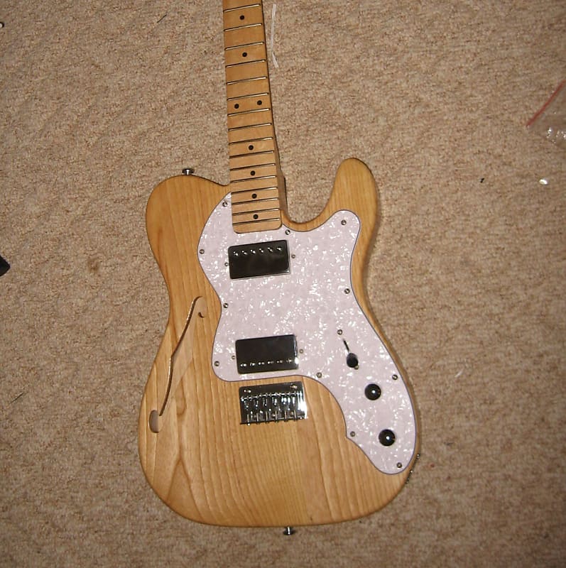 Unbranded Built DIY Kit Telecaster 70s Vibe Thinline 2024 - | Reverb