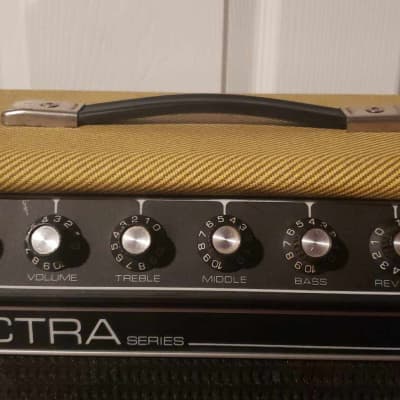 Dean Markley Spectra 112A 80s - Blonde tolex spring reverb | Reverb