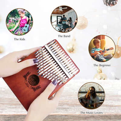 17 Keys Kalimba Thumb Piano Mbira with Accessories Full Kit | Reverb