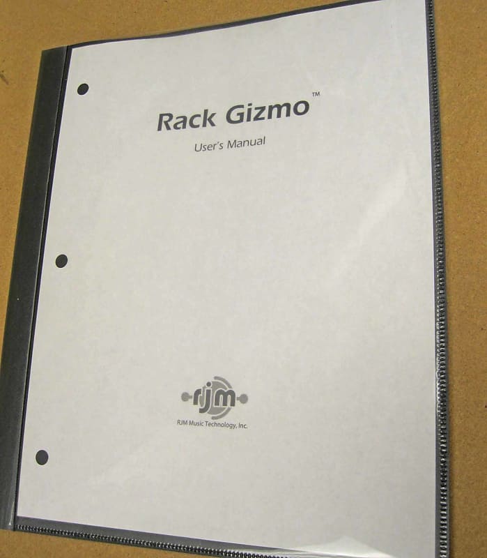 RJM Rack Gizmo User’s Manual | Reverb