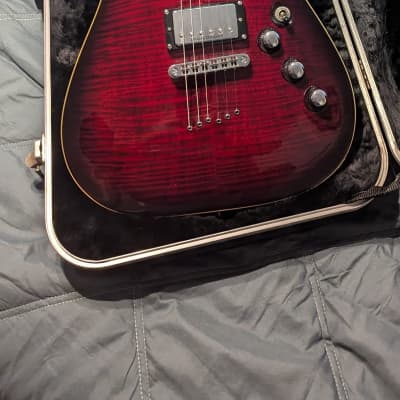 Left Handed Schecter C-1 Plus 2004 - 2009 - Black Cherry | Reverb
