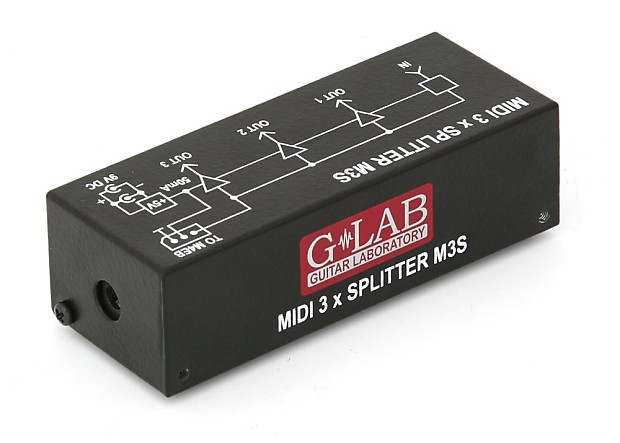 G-Lab M3S Midi 3 x Splitter | Reverb