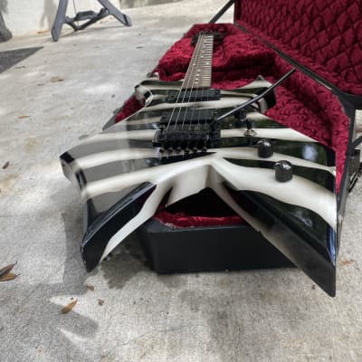 1988 B.C. Rich USA Warlock - Zebra | Reverb