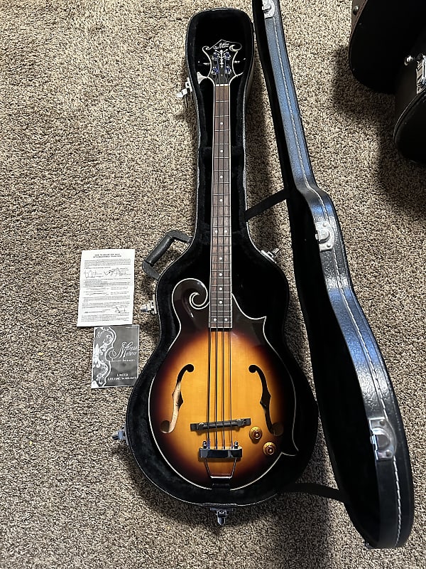 Morgan Monroe F Bass Sunburst Mandolin Mandobass 4 String | Reverb