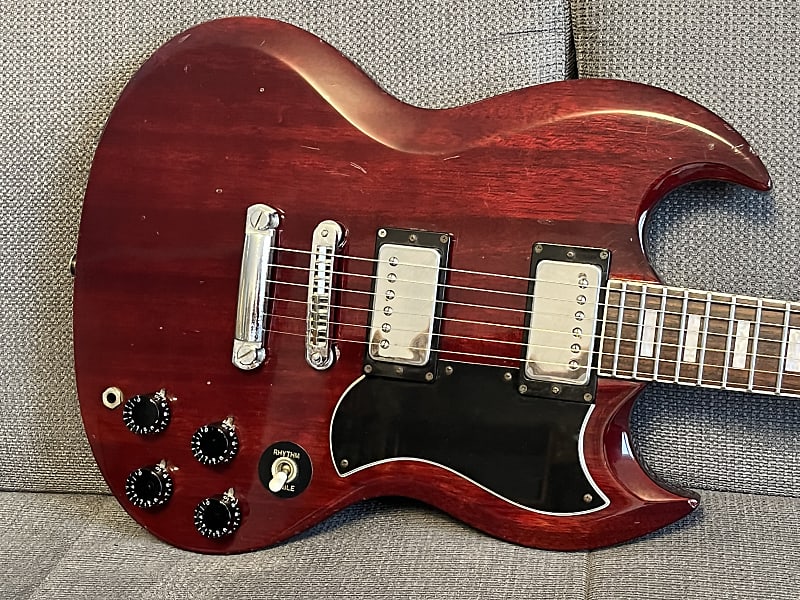 Aria Pro II SL-420 1979 - Cherry - 70‘ SG Kopie | Reverb