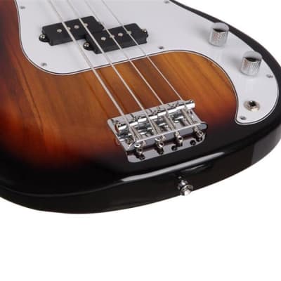 Fire Shaped Style Electric Bass Guitar - Sunburst | Reverb
