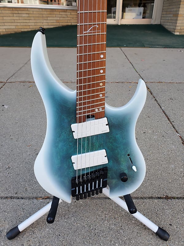 Legator G7FOD Ghost Overdrive Fanned Fret 7 String Arctic | Reverb