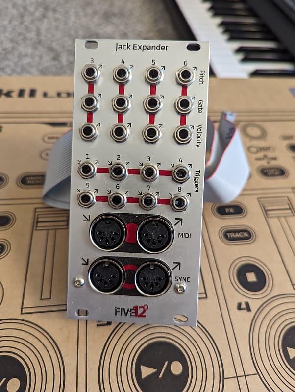 Five12 Vector Sequencer Jack Expander - Silver | Reverb