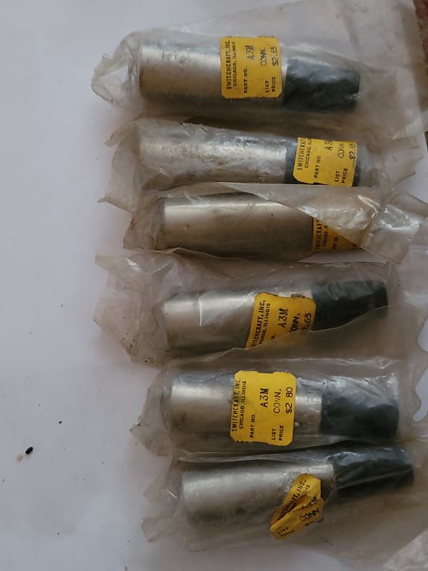 Vintage Lot of Switchcraft A3M & A3F Connectors Switch XLR | Reverb