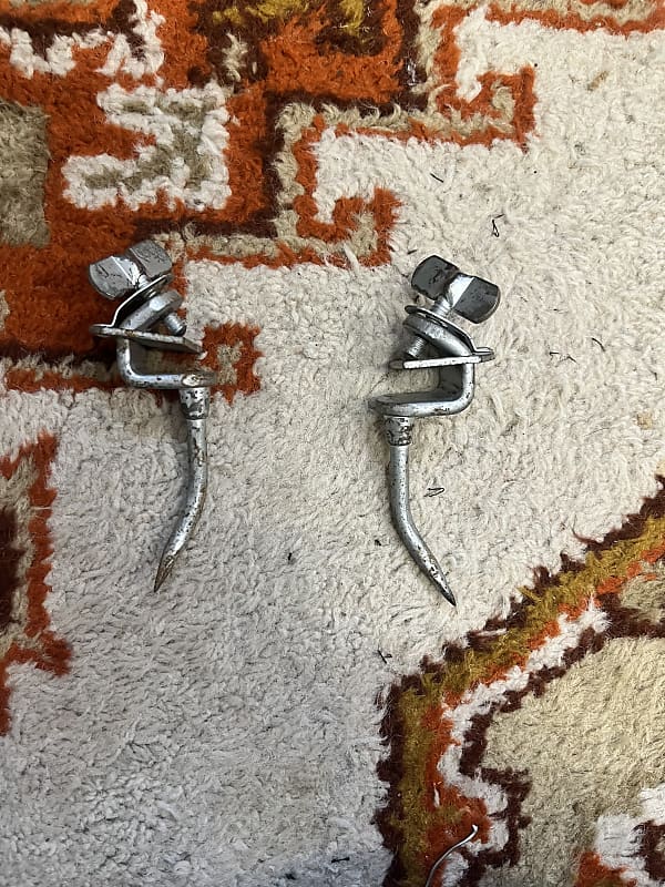 Unknown Bass Drum Spur Pair 1920s 1930s 1940s | Reverb