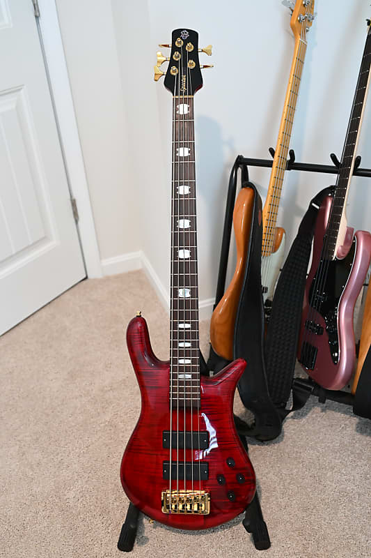 Spector Euro 5 LX 5 string bass 2021 - Red Gloss | Reverb