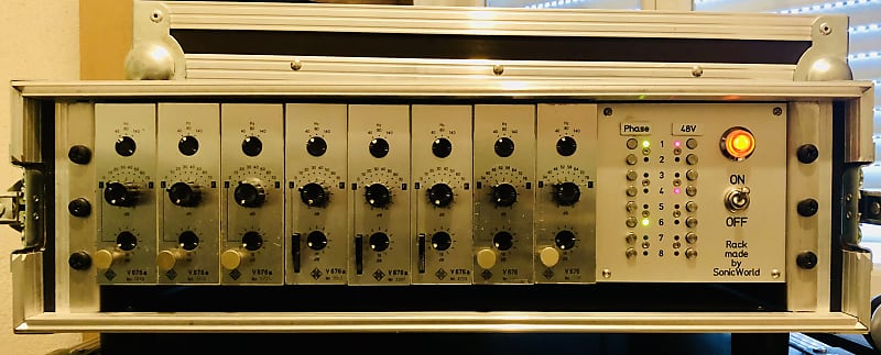Six Telefunken V676a and Two V676 in a serie 500 lunchbox | Reverb