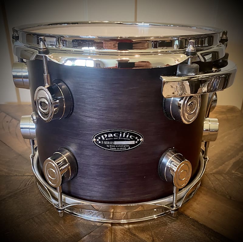 PDP F-Series Birch 10x08” Rack Tom In Midnight Satin | Reverb