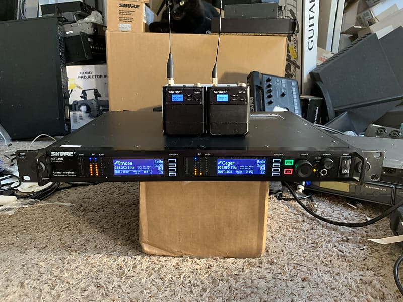 Shure Axient AXT200 receiver & AXT100 wireless bodypack | Reverb