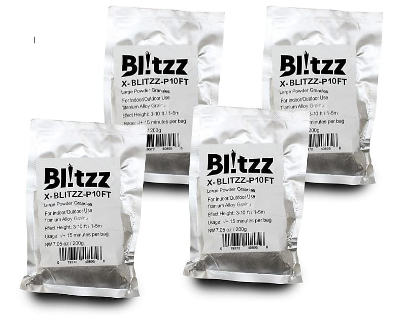 4x Pro X 10ft Blitzz Large Powder Cold Spark Effect Granules | Reverb