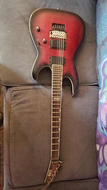 ESP LTD MH-330 2000s - Red burst | Reverb