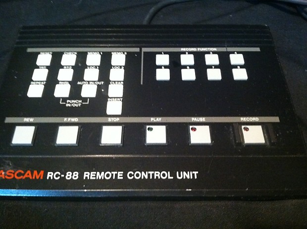 Tascam Vintage RC-88 wired Remote Control for DA-88 1995 | Reverb