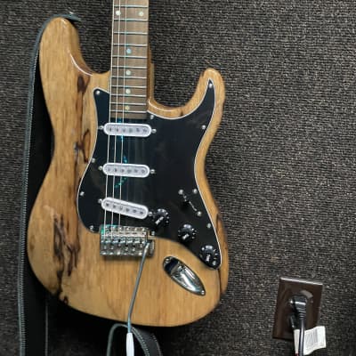 Marvin jester strat style korina , highly flamed and figured | Reverb