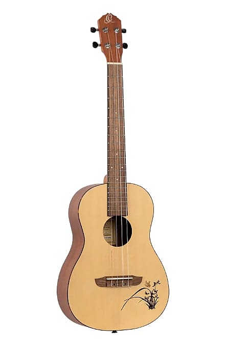 Ortega Baritone Ukulele 4-String - Sapele Body - Laser | Reverb