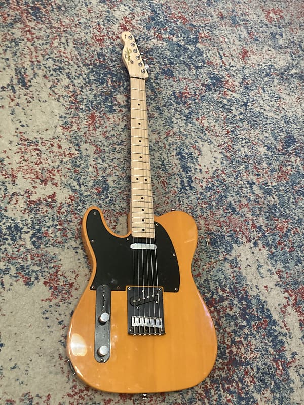 Lefty LH Squier Telecaster Affinity Butterscotch Left Handed | Reverb