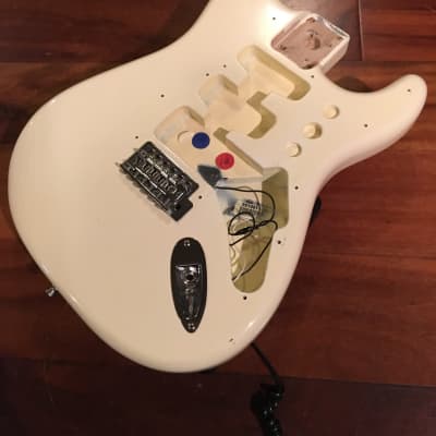 Genuine Fender Aged Cream White Standard Strat Stratocaster | Reverb