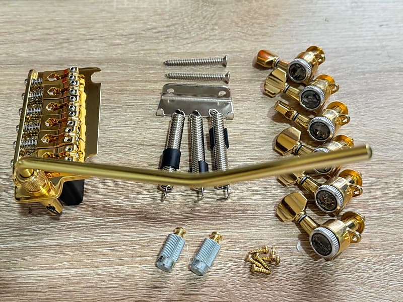 GOTOH Tremolo Guitar T1502 w/ Tuning Pegs in GOLD | Reverb UK