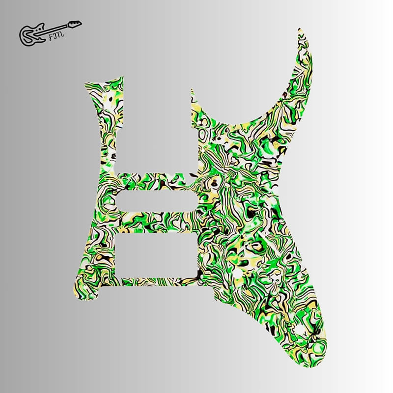 Colorful Green Pearl Shell Ibanez RG 3550 MZ Style | Reverb