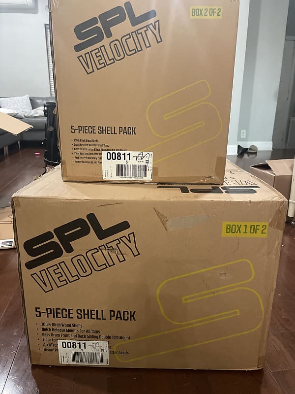 Spl-Sound Percussion Labs Velocity drum set - Ruby sequin | Reverb