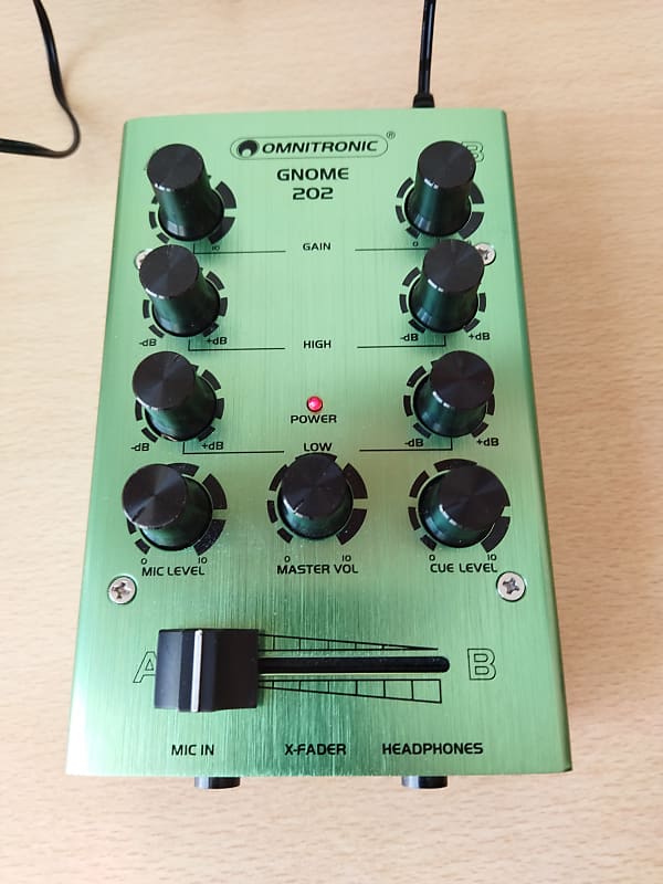 Omnitronic Gnome-202 - Mini Mixeur DJ - Couleur Vert | Reverb