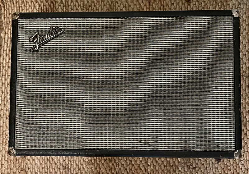 Fender 1965-1966 Black and Silver 2x10” Cabinet | Reverb