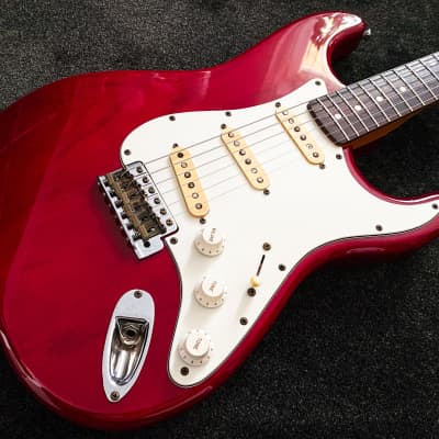 ESP 400 Series Stratocaster 1980s - Transparent Red - VERY | Reverb