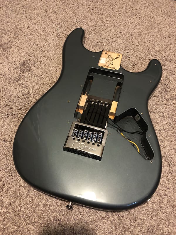 Warmoth Stratocaster 2019 Charcoal Frost w/ Evertune bridge | Reverb